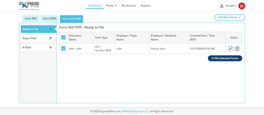 2019 Form W-2: Create Free Fillable & Printable W-2s | E-file for $1.49